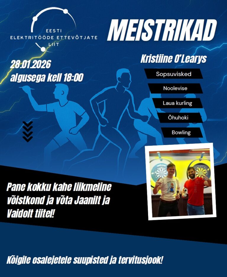 EETELi Meistrikad toimuvad 28.01.2026 – EETEL